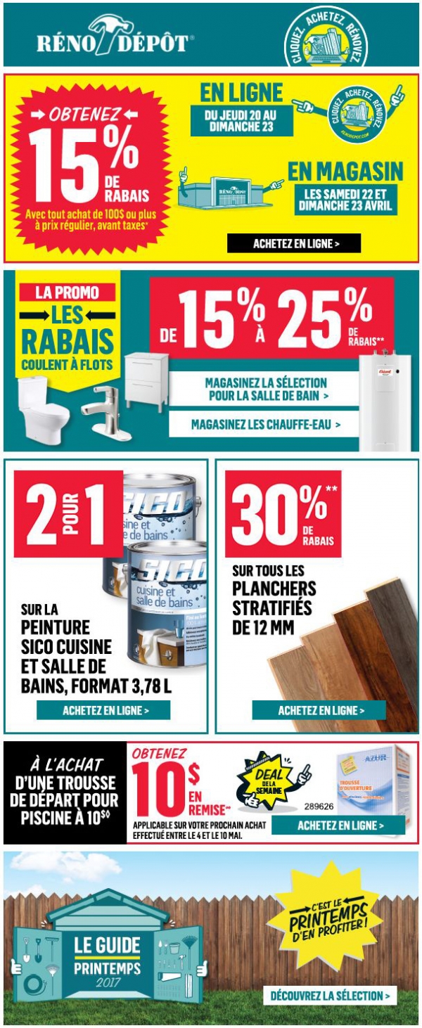 15% De Rabais Sur Tout, Ça Commence Maintenant En Ligne!